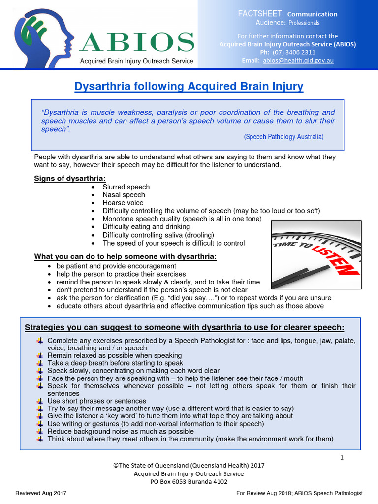 Dysarthria Pro | Download Free PDF | Speech | Human Voice