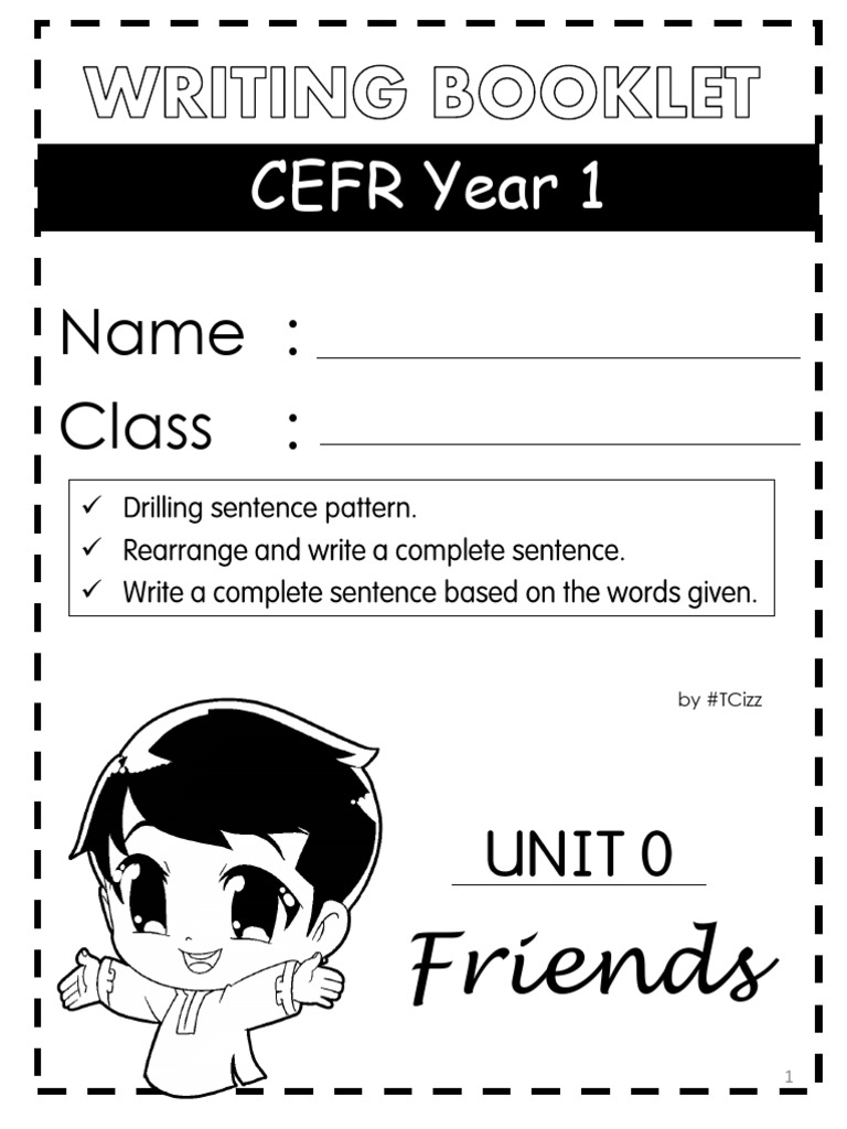 WRITING BOOKLET CEFR Year 1 | PDF
