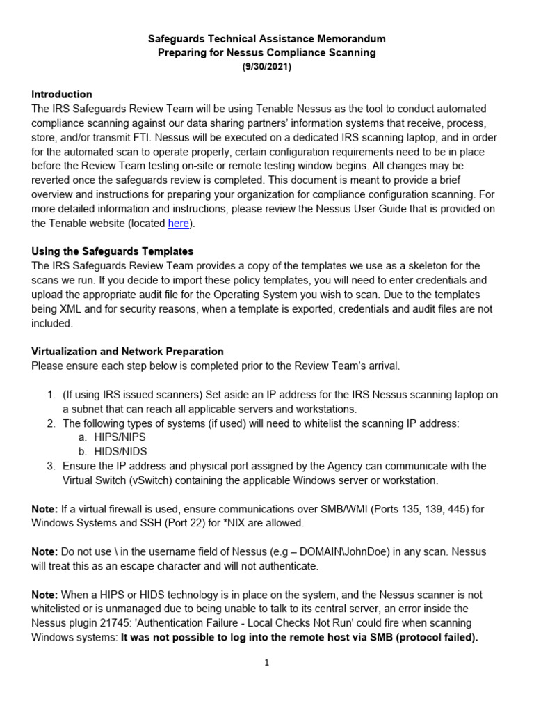 2022 Preparing For Nessus Compliance Scanning | PDF | Group Policy ...