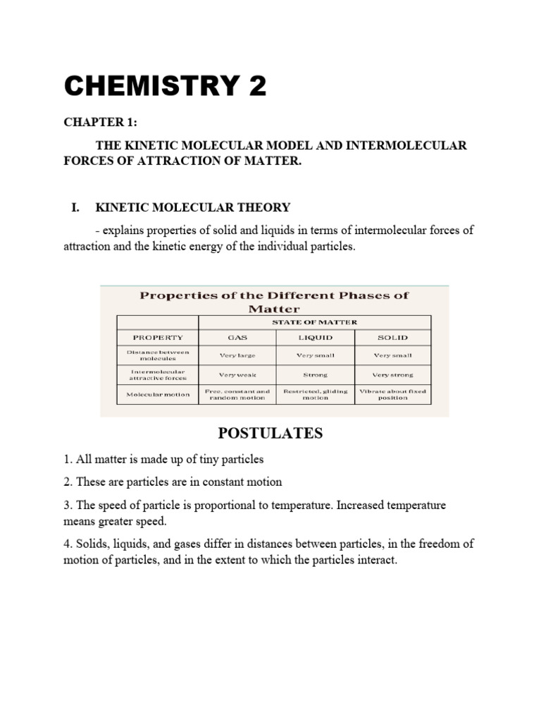 Chemistry 2 | PDF | Intermolecular Force | Chemical Polarity
