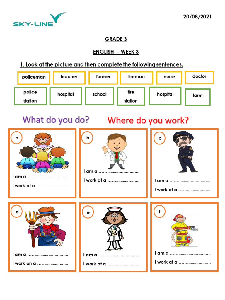 Handout 3 Week 3 English Grade 3 | PDF