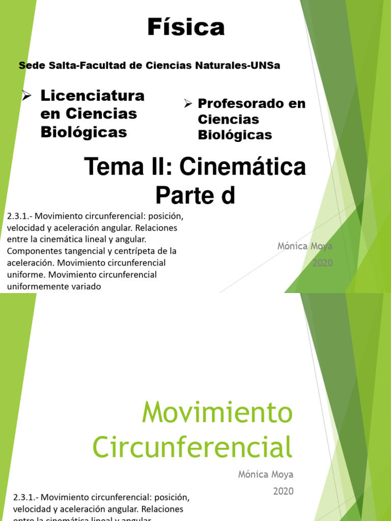 Cinematica B Clase 4 20 | PDF | Aceleración | Espacio