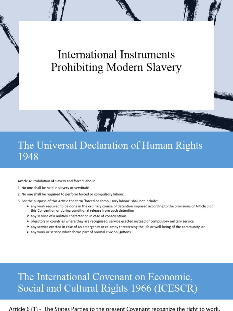 5 International Human Rights Instruments | PDF | Human Trafficking ...