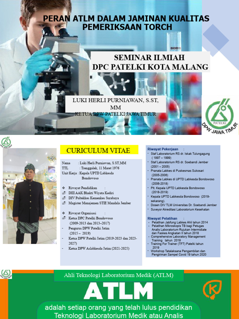 Peran ATLM Dalam Jaminan Kualitas Pemeriksaan TORCH | PDF