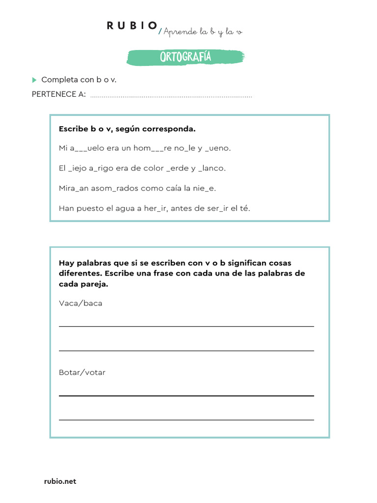 FICHAS Abril Ortografia Completas | PDF | Adjetivo | Caso de carta