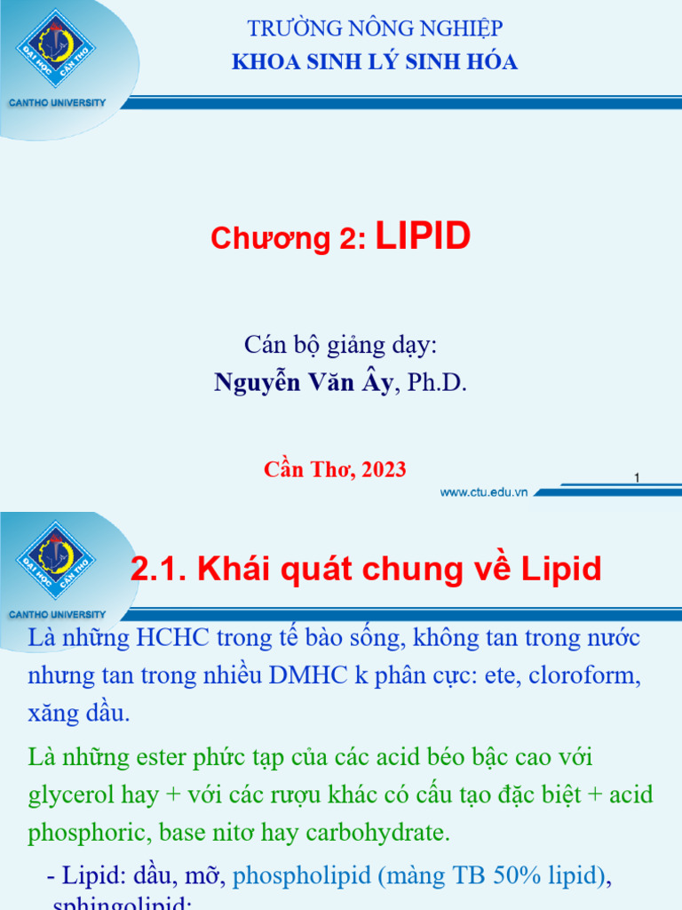 Chapter 2 - Lipid | PDF