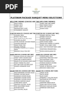 Banquet Function Prospectus Template | PDF | Lunch | Cuisine