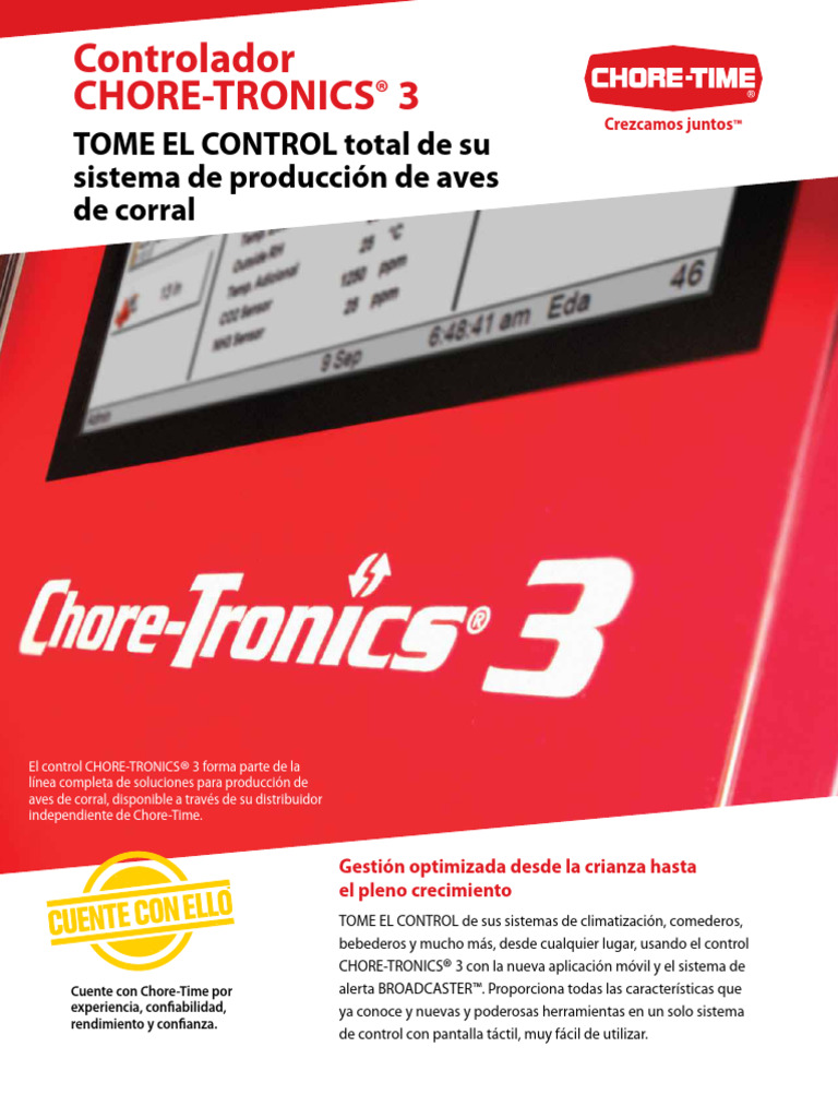 CT 2537 202103 ES Chore Tronics 3 Brochure Spanish EM | PDF | Agua | Aves