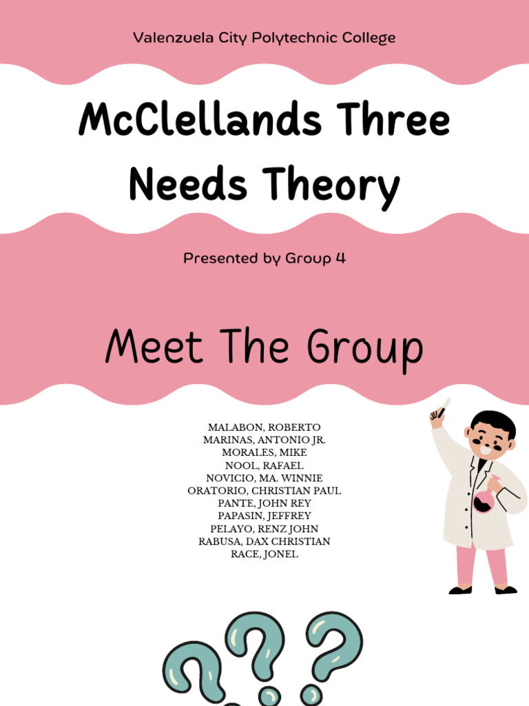 McClelland's Three Needs Theory Explained | PDF | Motivational | Motivation