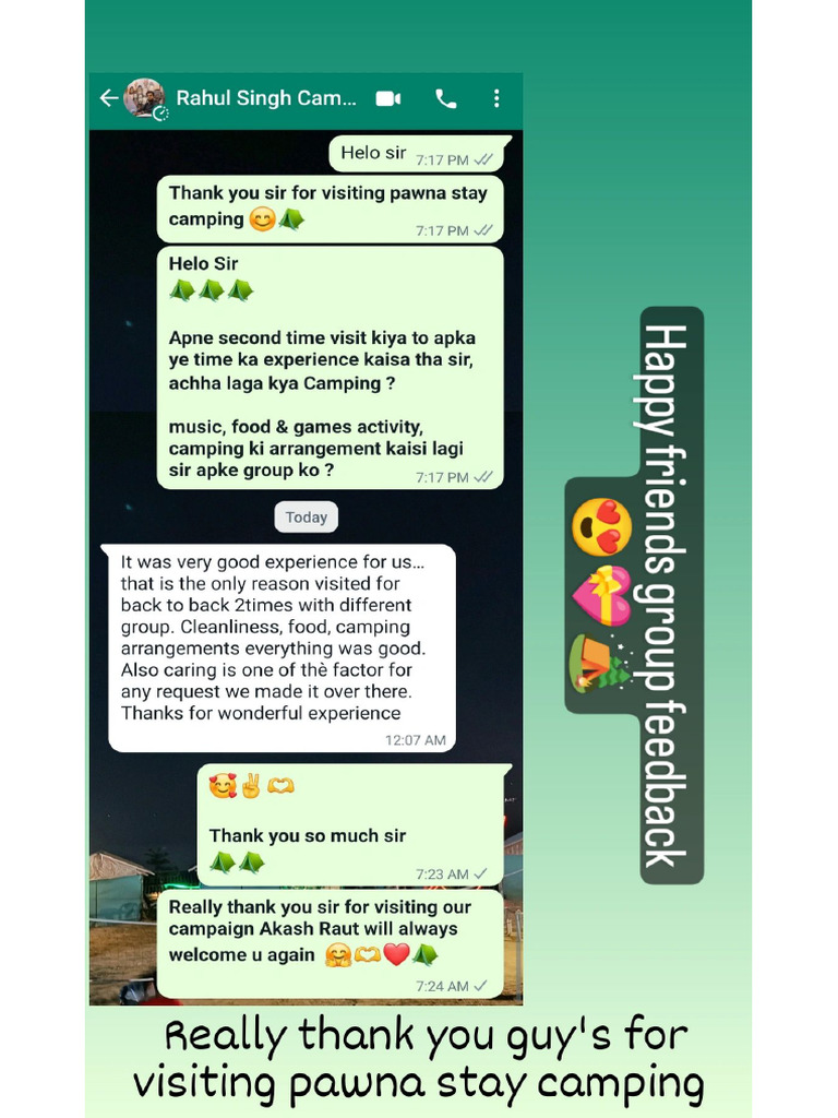 Camping Feedback ? | PDF