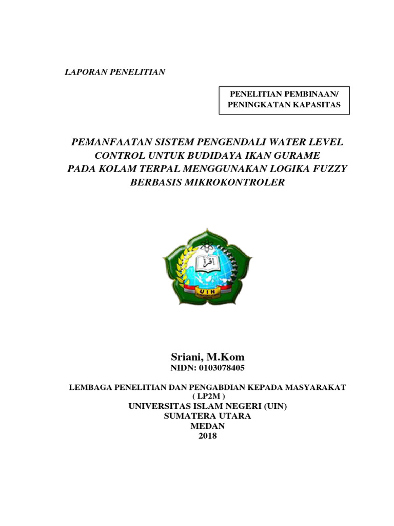 Laporan Penelitian Water Level Control | PDF | Teknologi & Rekayasa
