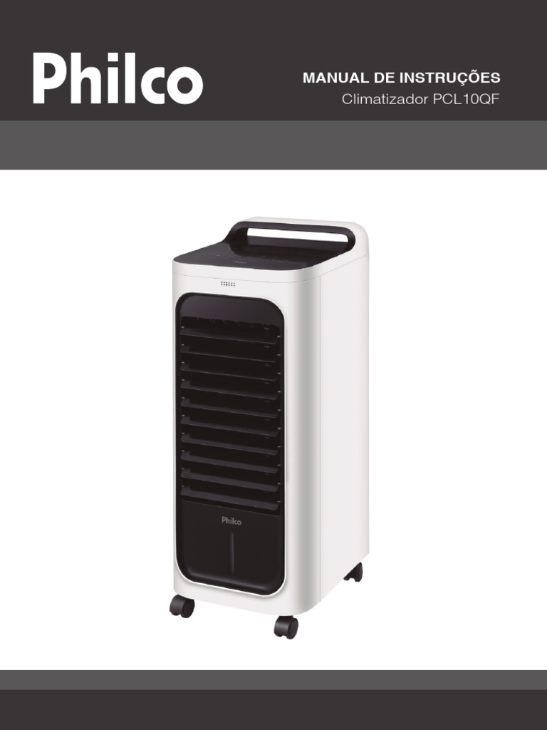Manual do Climatizador Philco PCL10QF | PDF | Tempo | Refrigeração