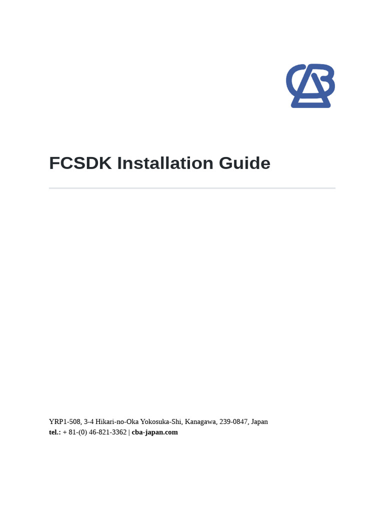 FCSDK Installation Guide | PDF | World Wide Web | Internet & Web