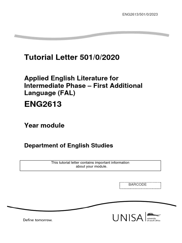 Final Revised ENG2613 501 | PDF | Genre | Literacy