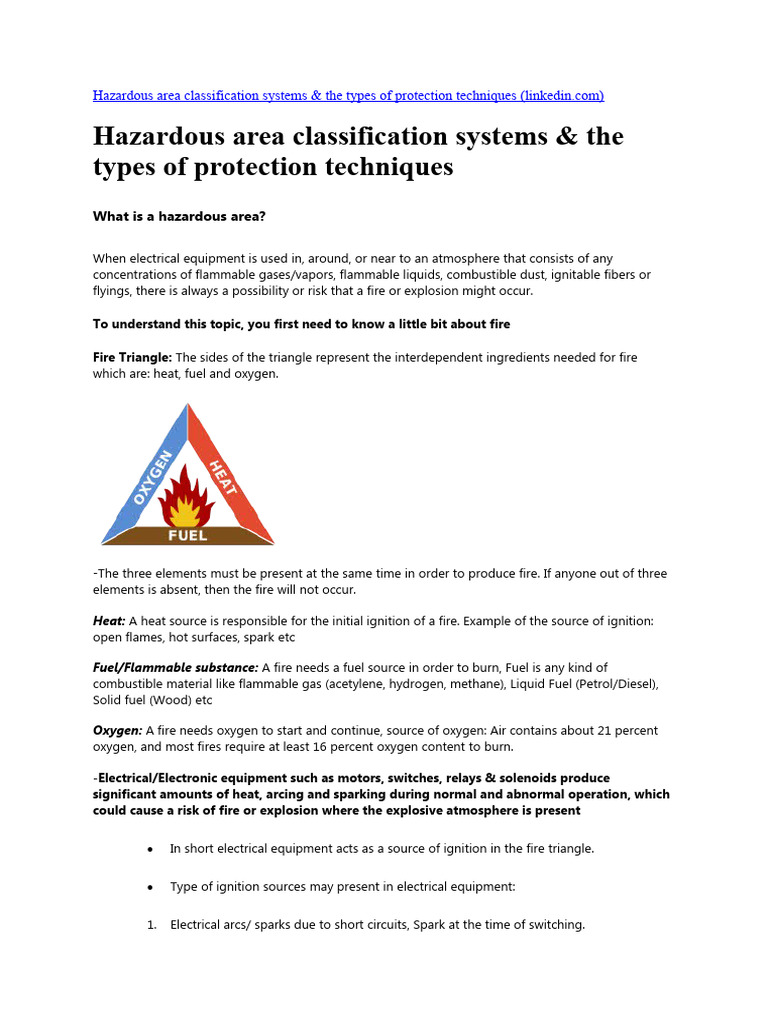 HAC Area classification | PDF | Fires | Combustion