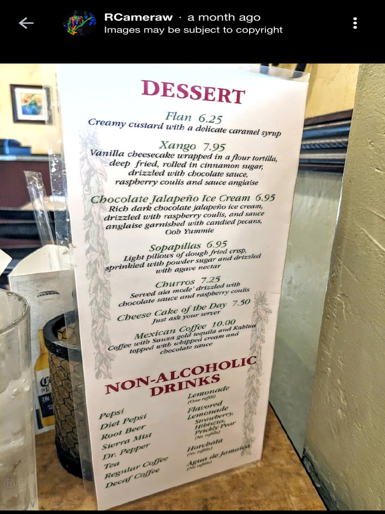 La Olla Cafe Dessert Menu Tucson - Google Search | PDF