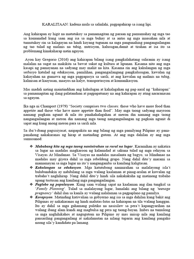 Pananaliksik Output - To Print | PDF