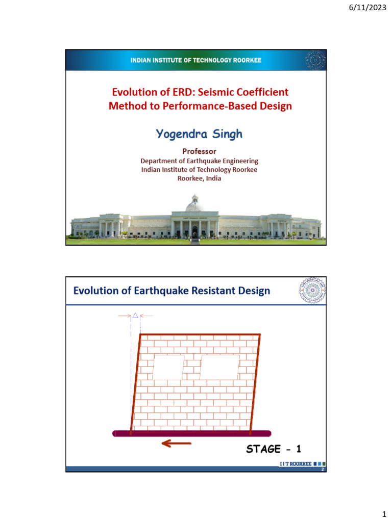 Evolution of ERD | PDF | Earthquake Engineering | Earthquakes