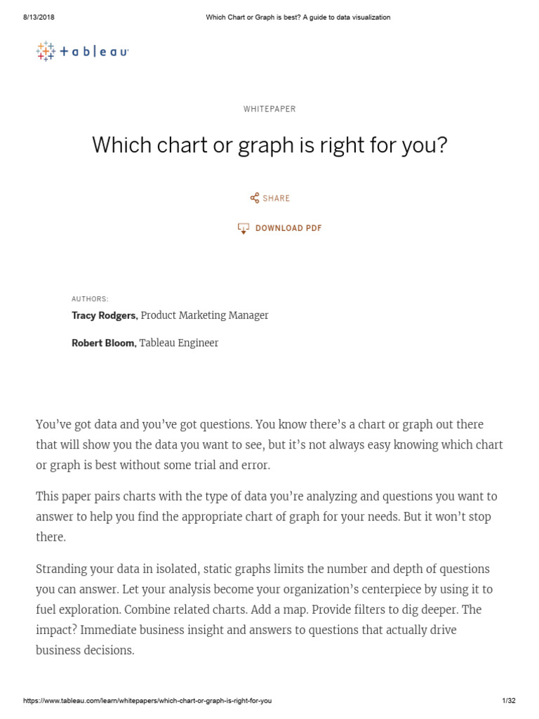 Which Chart or Graph is best_ A guide to data visualization | PDF