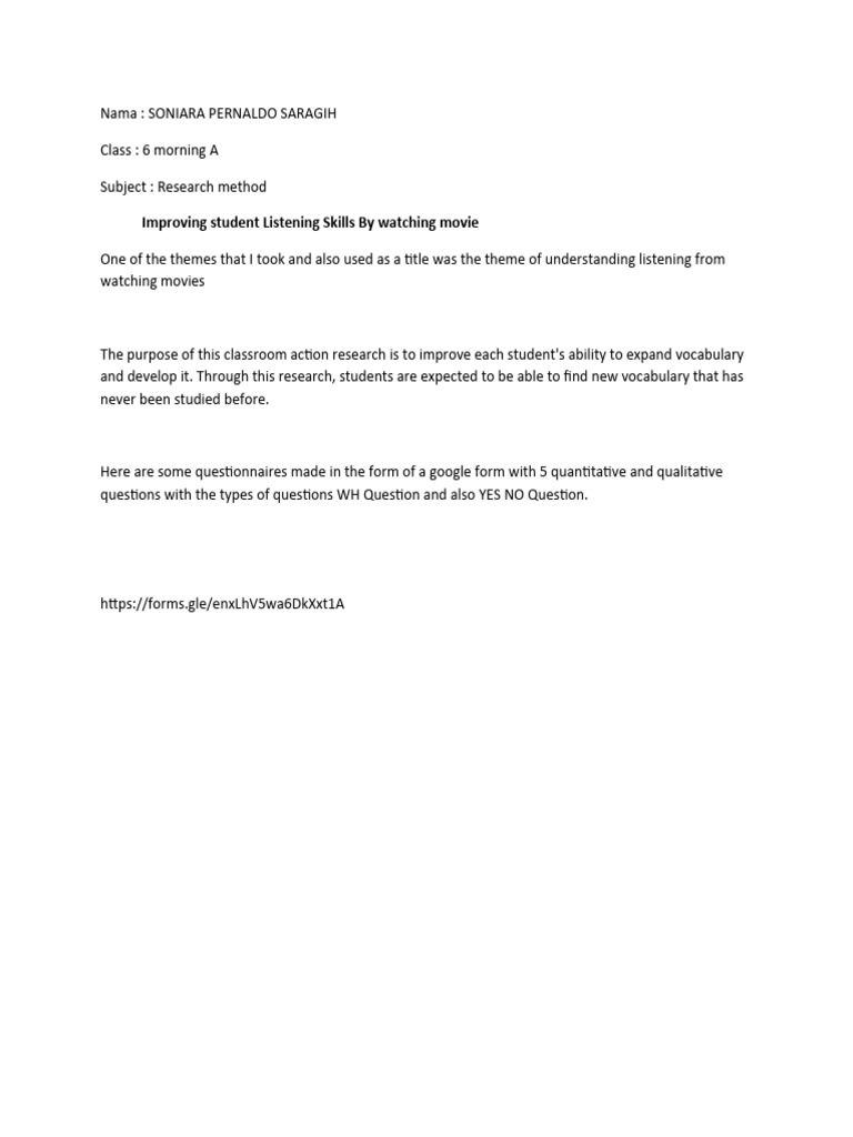 Research Method 1 | PDF