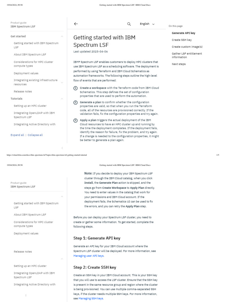Getting Started With IBM Spectrum LSF - IBM Cloud Docs | PDF | Cloud Computing | Computer Cluster