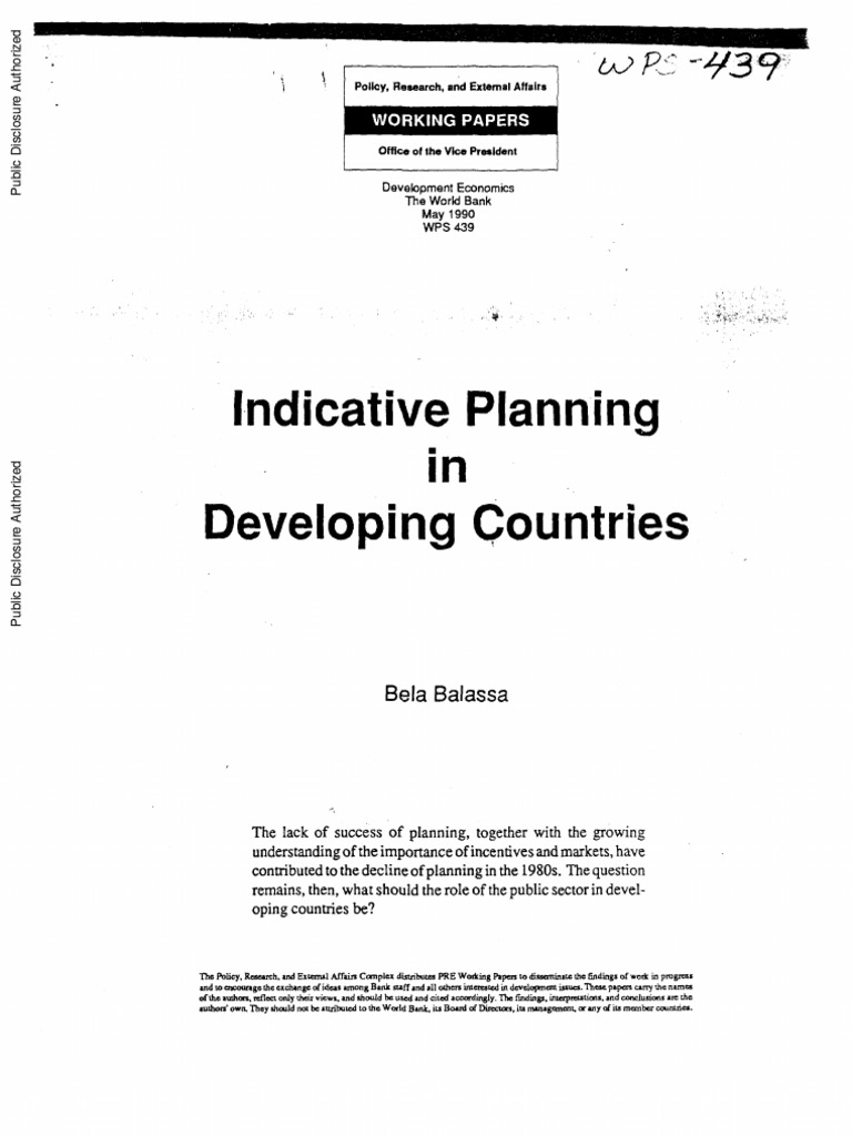 Indicative Planning Countries: in Developing | PDF | Economic Growth ...