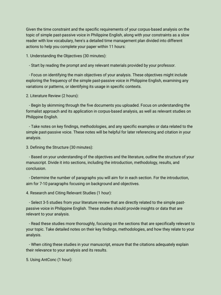 TIME ALLOTTED PhE | PDF | Methodology | Analysis