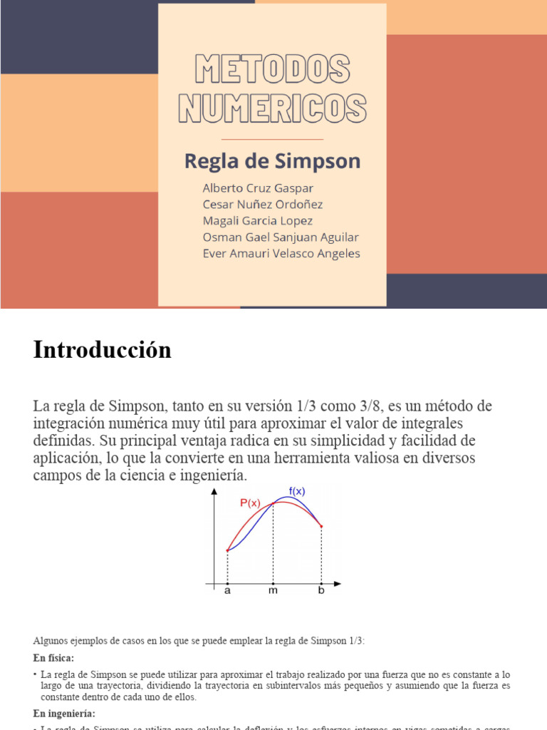Regla de Simpson | PDF | Integral