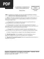 Authorized Release Certificate: Faa Form 8130-3, Airworthiness Approval ...