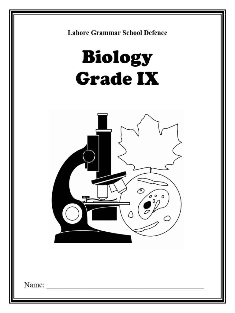 Grade IX Biology With Cover | PDF