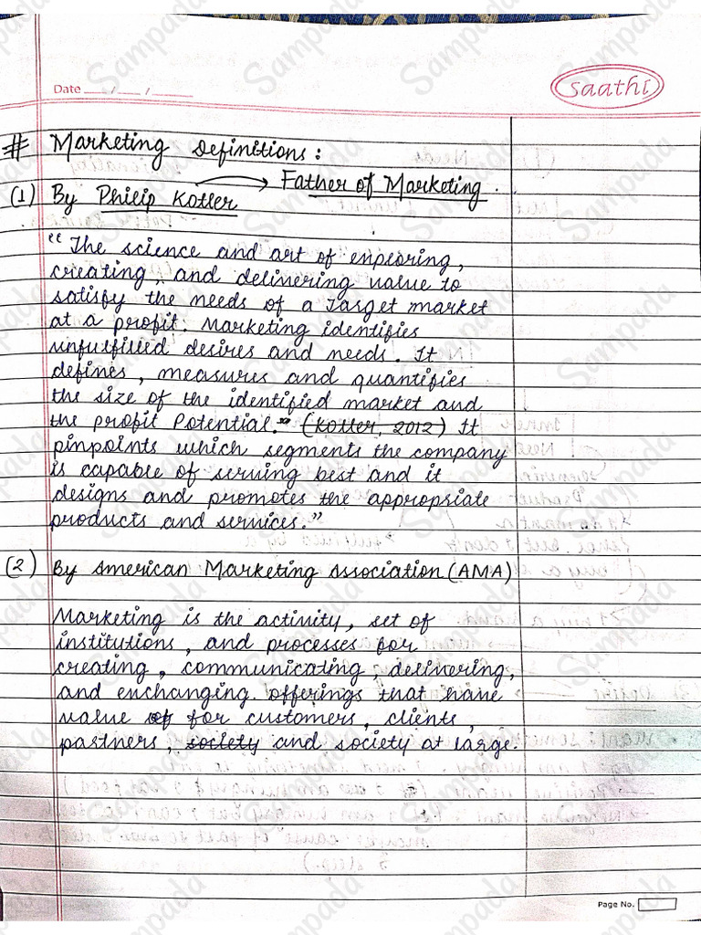 Marketing Notes | PDF