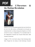 Haitian Revolution Timeline | PDF | History