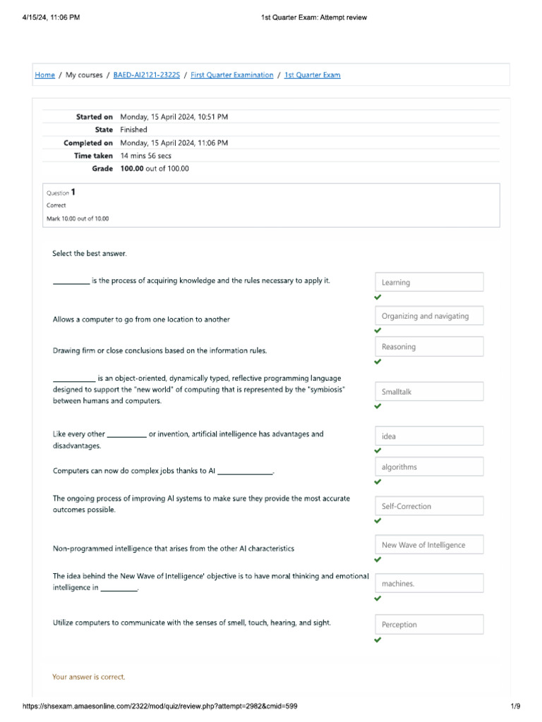 2ndsem Ai Exam | PDF
