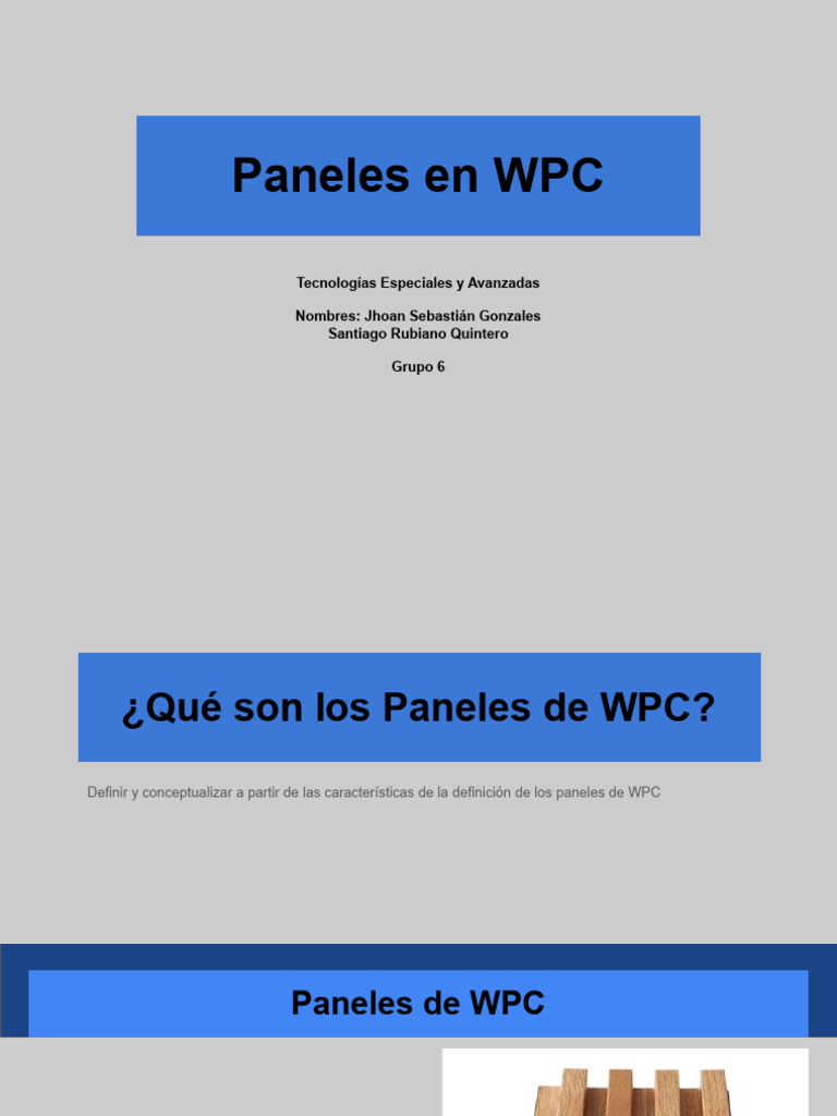 Paneles WPC | PDF