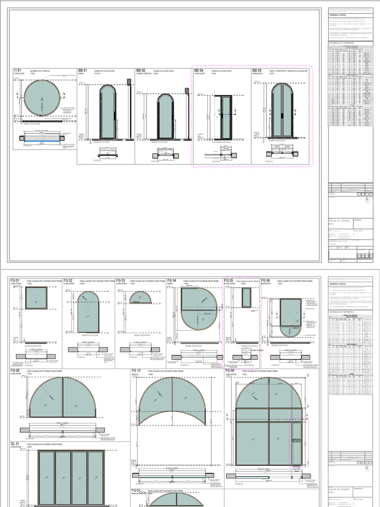 HOV - Glazing Details | PDF | Door | Window