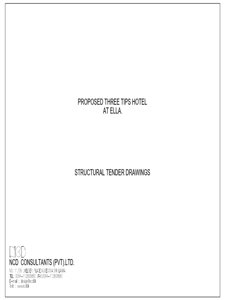 Hotel Drawings | PDF | Buildings And Structures | Building Materials