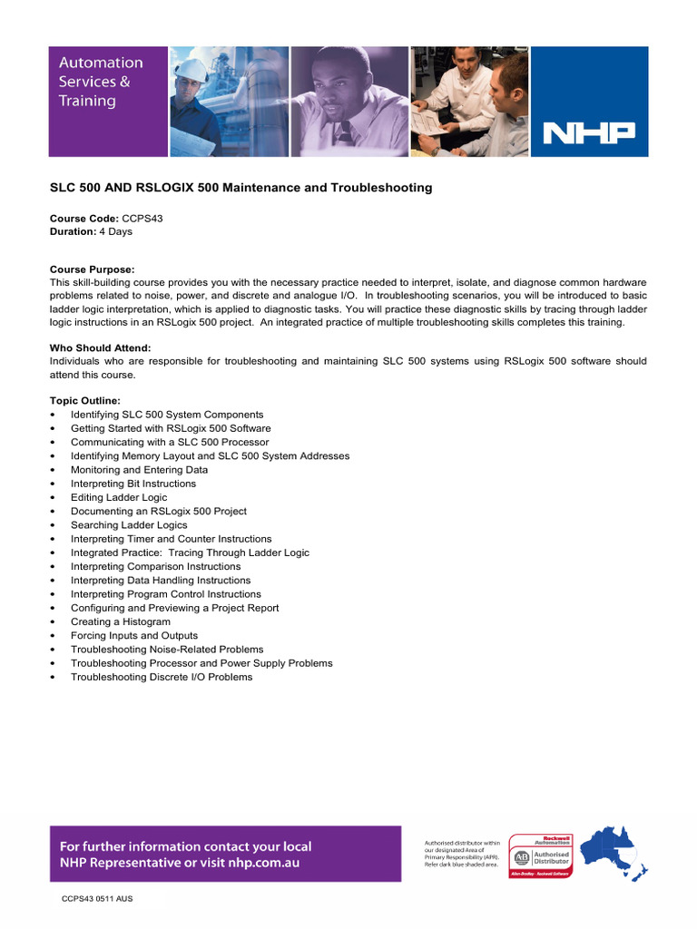 SLC 500 AND RSLOGIX 500 Maintenance and Troubleshooting - NHP | PDF