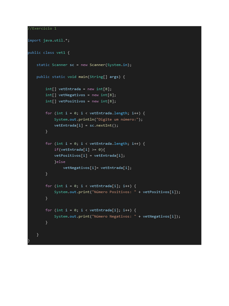 Lista_Vet | PDF | Computer Programming | Systems Architecture