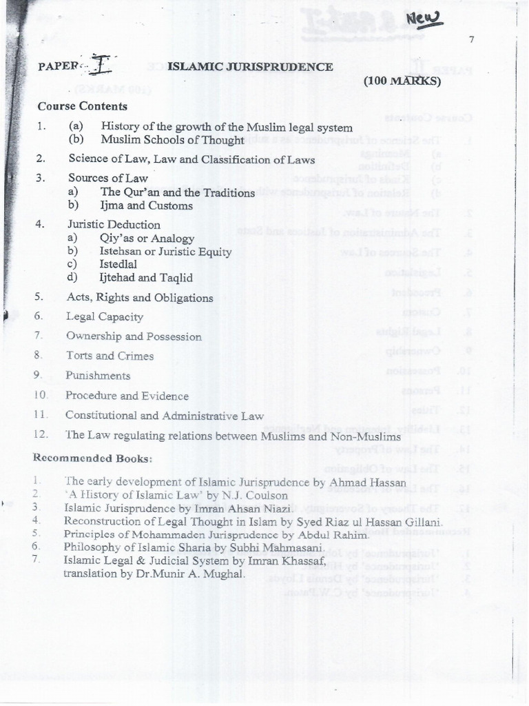 Syllabus Llb 03 Years Pdf