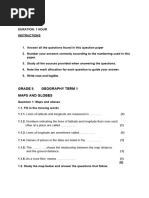 Map skills grade 9 | PDF | Contour Line | Topography