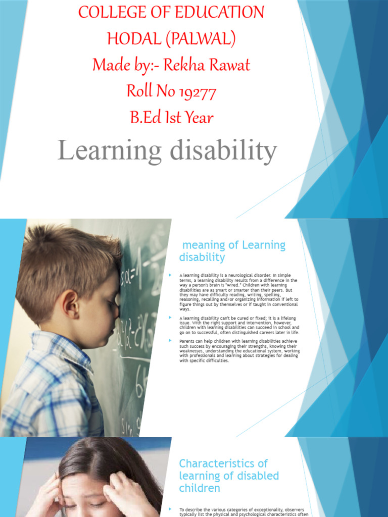 Learning Disability | Download Free PDF | Learning Disability | Teachers