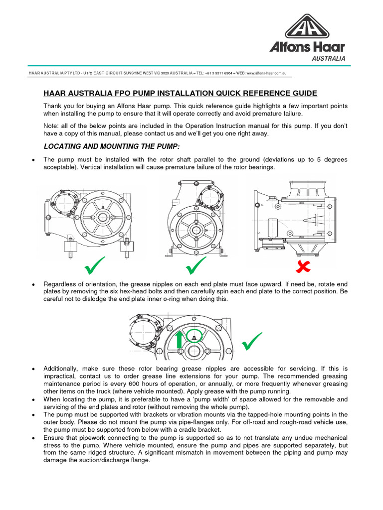 FPO Quick Ref | PDF | Pump | Machines