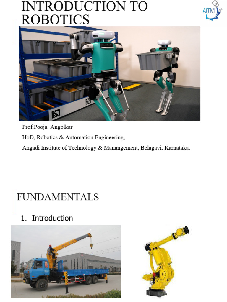 Chapter 1 - Fundamentals | PDF | Robot | Robotics