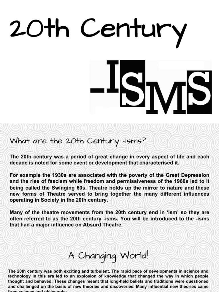 20th Century - Isms | PDF | Nihilism