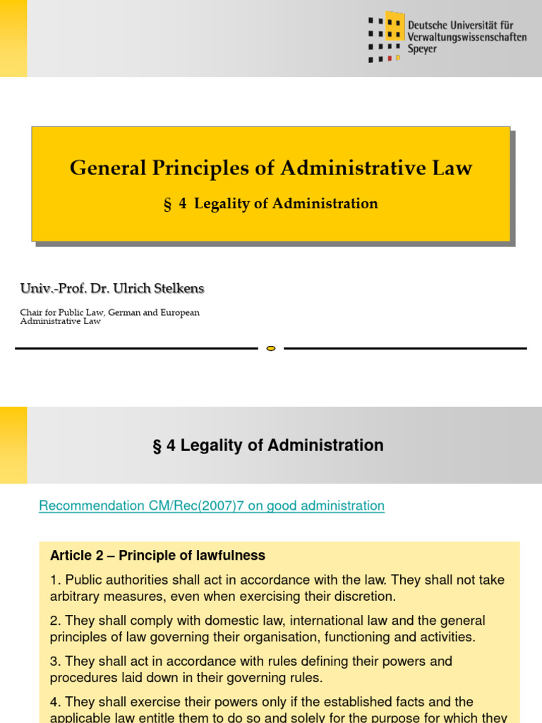 4 AdministrativeLaw Legality | PDF | Administrative Law | Rule Of Law