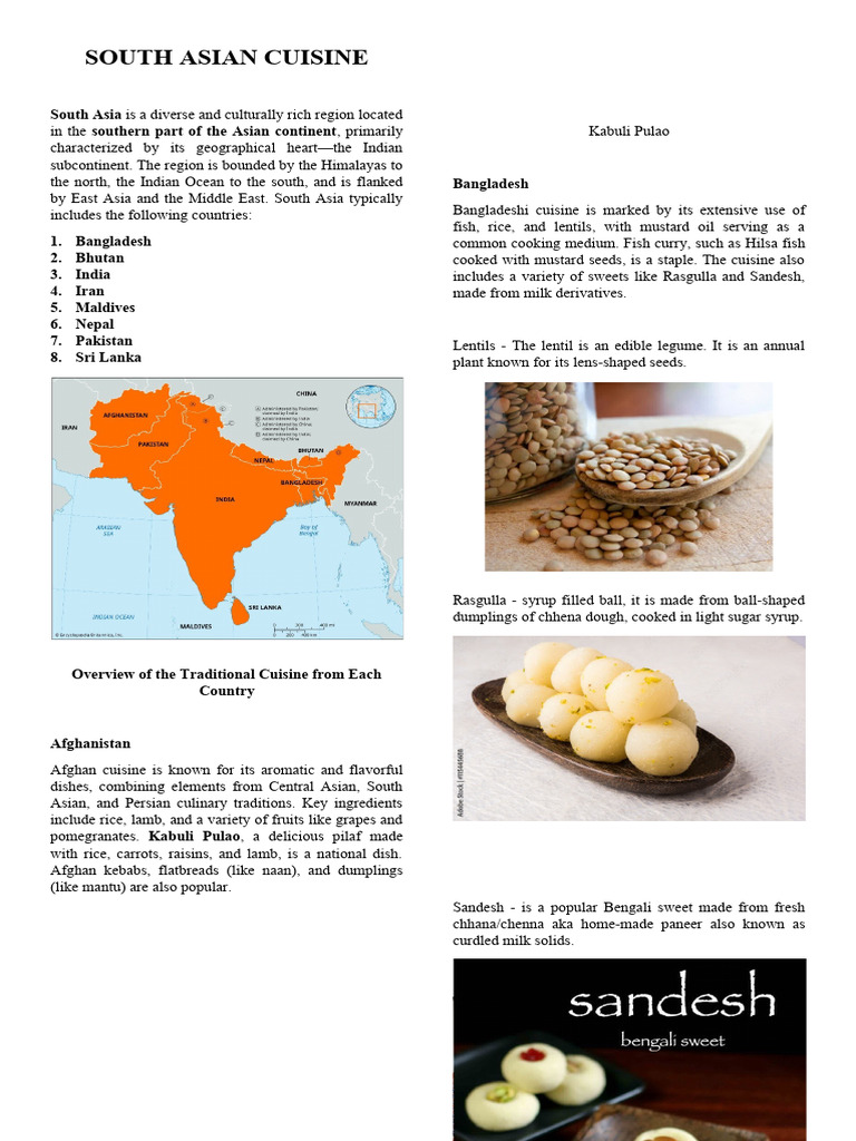 South Asian Cuisine | PDF | Indian Cuisine | South Asian Cuisine