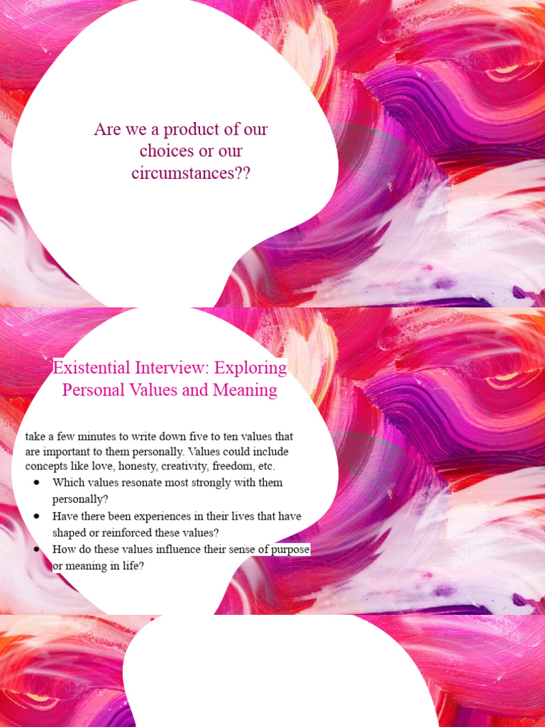 Existential Therapy: Values and Meaning | PDF | Psychotherapy ...