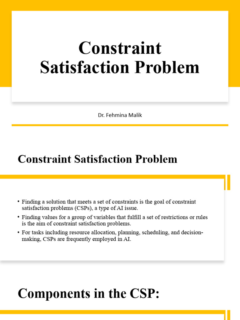 Constraint Satisfaction Problem | PDF | Mathematical Logic | Theoretical Computer Science