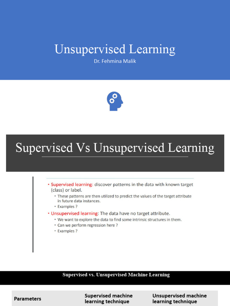 Machine Learning Unsupervised | PDF | Cluster Analysis | Machine Learning
