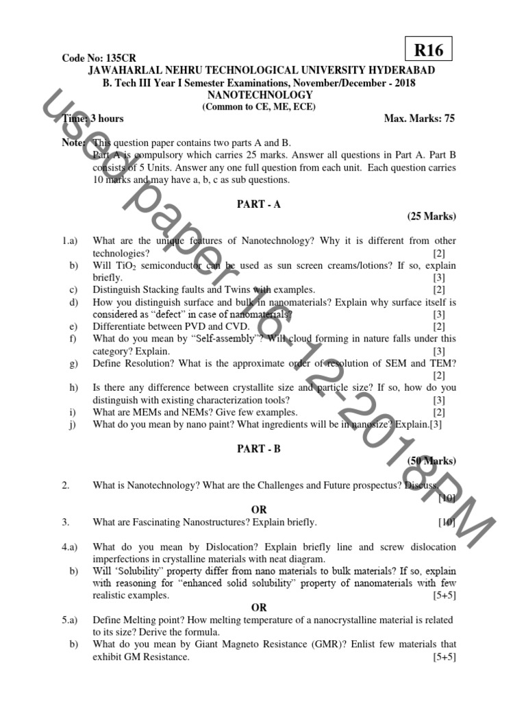 nano QP 1 | PDF | Nanomaterials | Nanotechnology